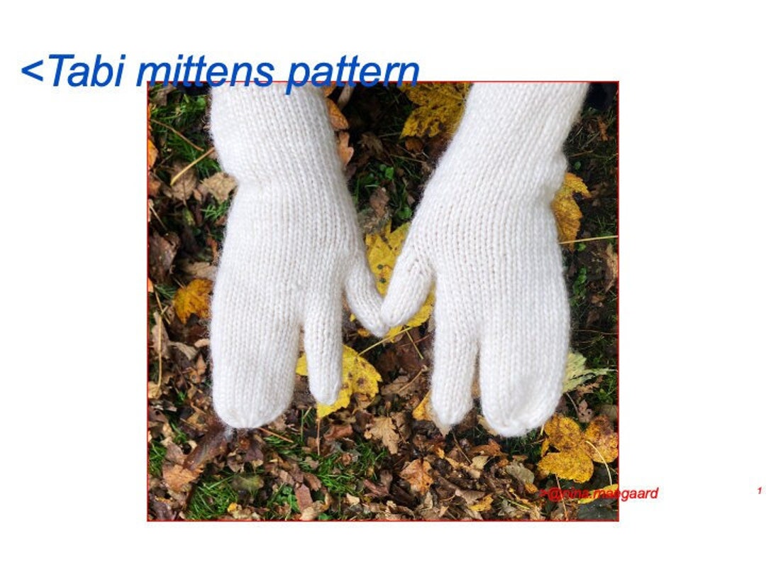 Tabi Mittens Knitting Pattern I Easy I - Etsy