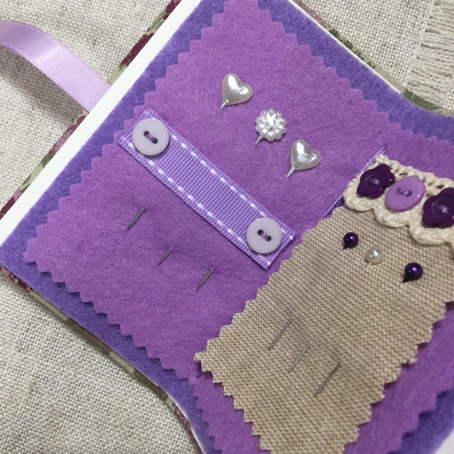 Needle Book / Handmade Needle Case - Etsy