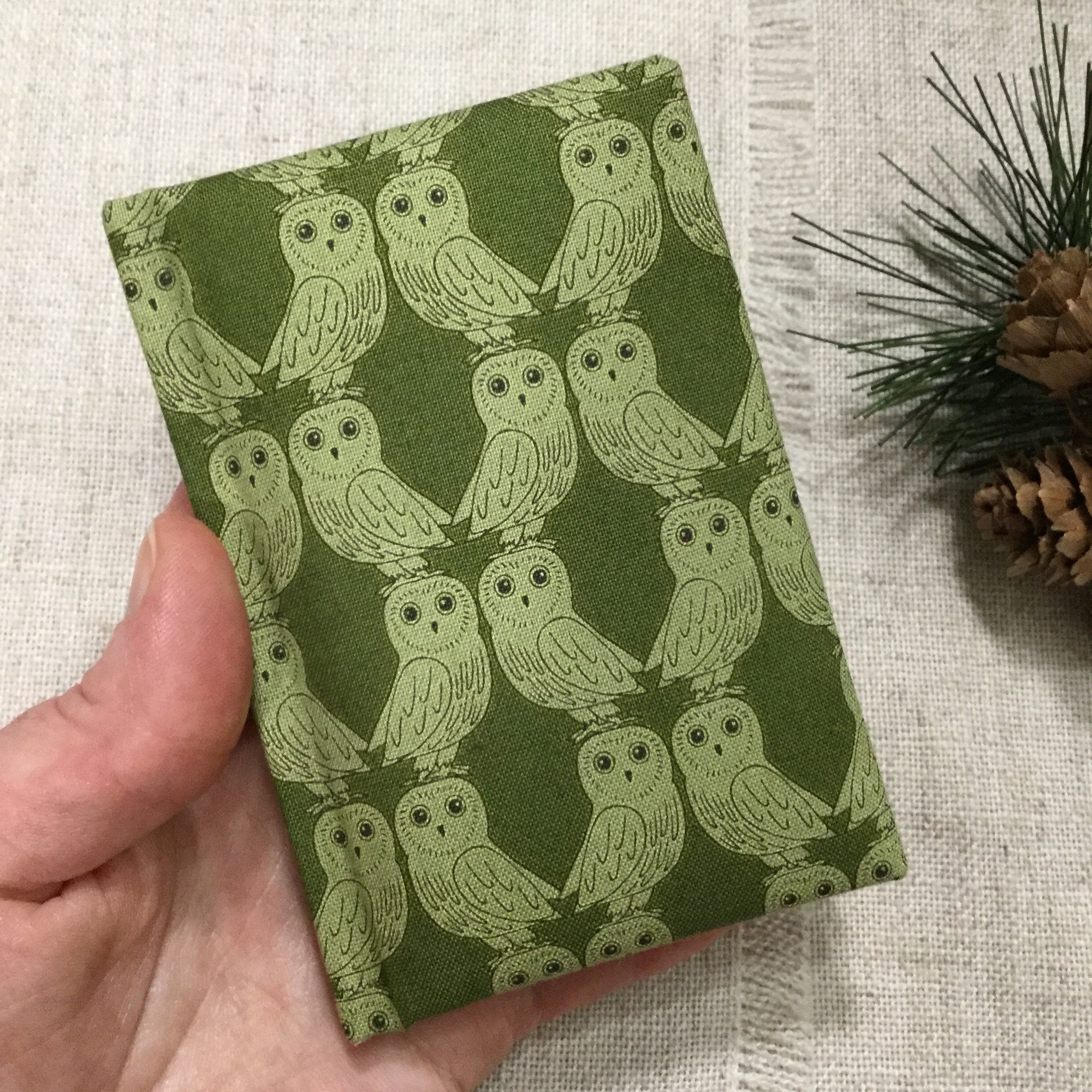 Pocket Address Book / Small Fabric Notebook / Bookmark - Etsy