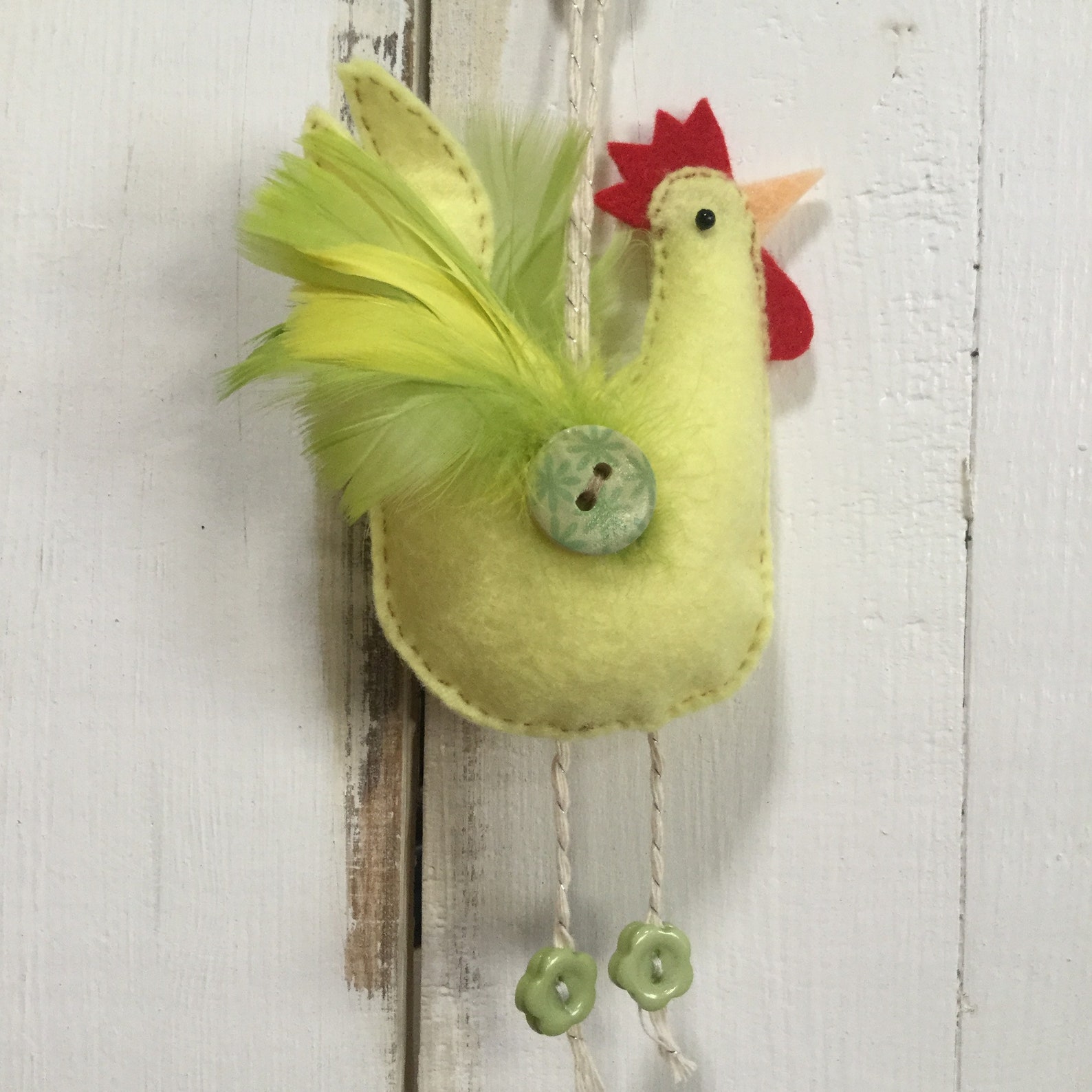 Easter Decorations / Handmade Felt Chicken - Etsy