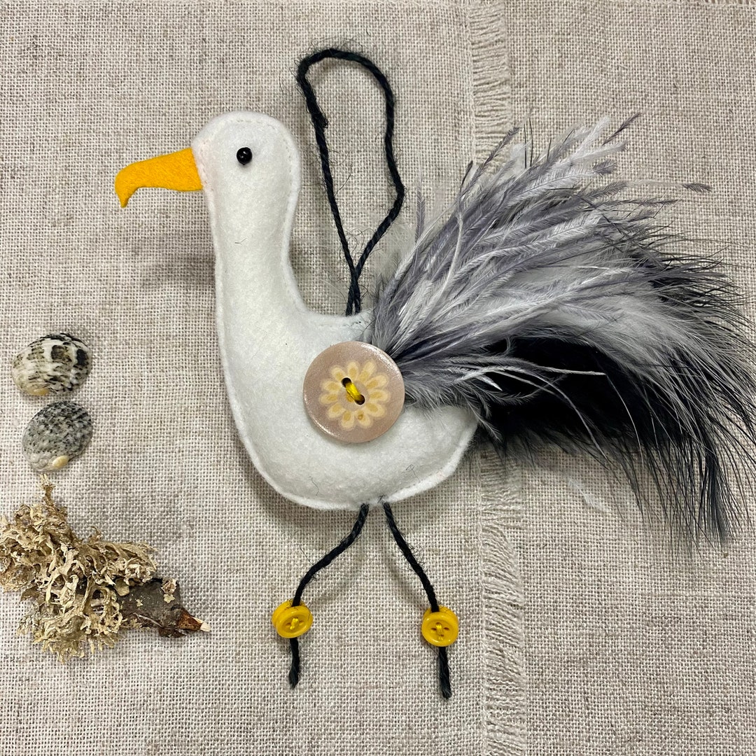Felt Seagull Christmas Decoration - Etsy