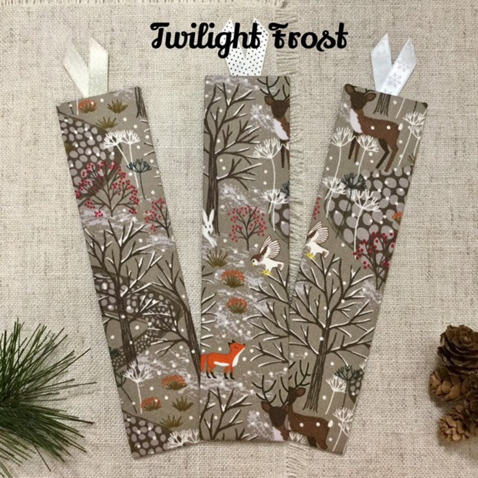 Winter Woodland Bookmarks - Etsy UK