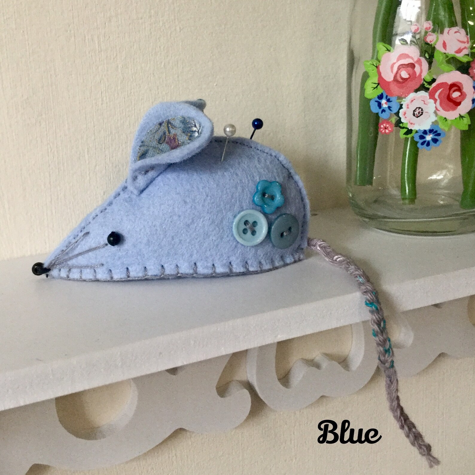 Pin Cushion Mouse / Handmade Pincushion | Etsy UK