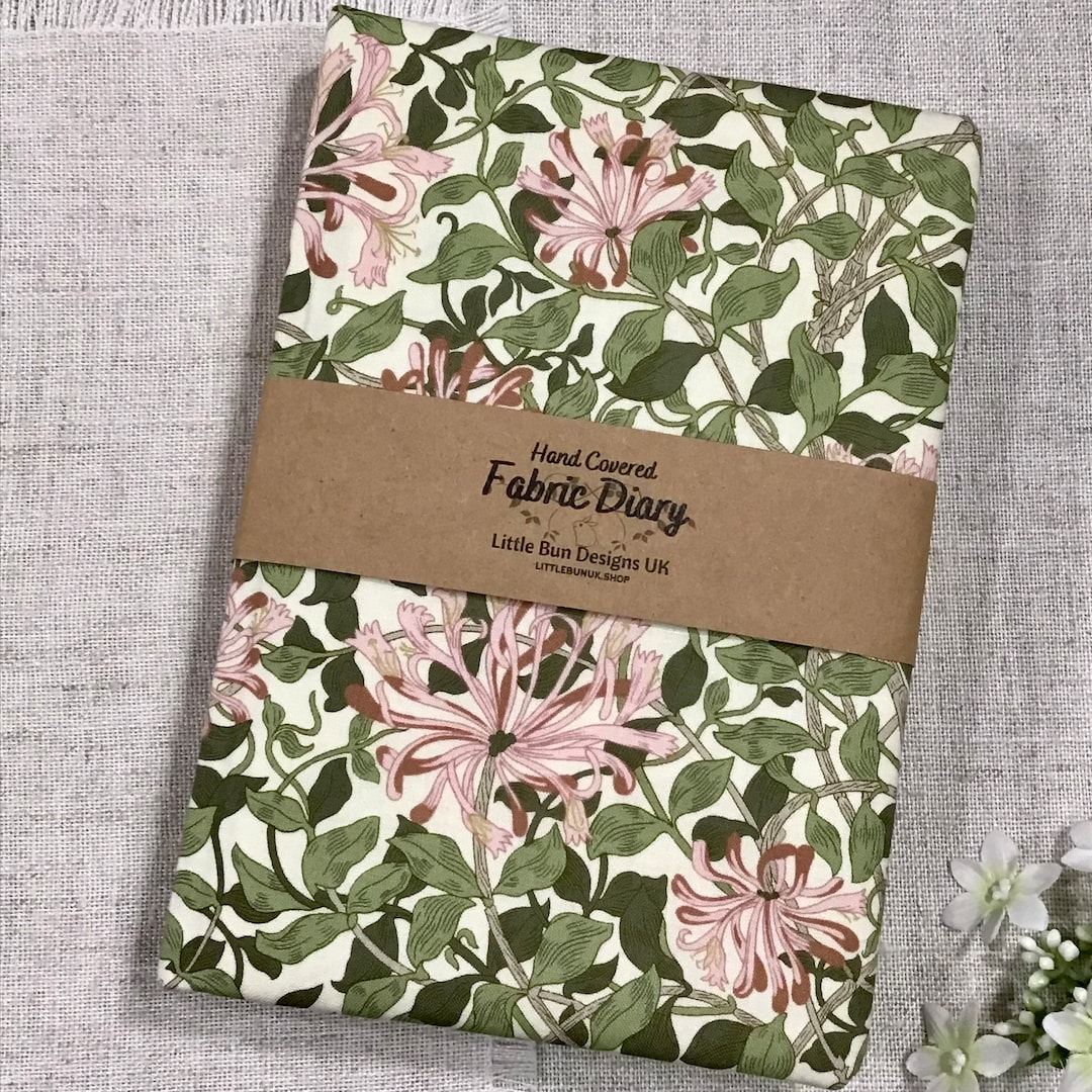 2026 A5 Diary / Any Year Floral Diary / Fabric Cover - Etsy UK
