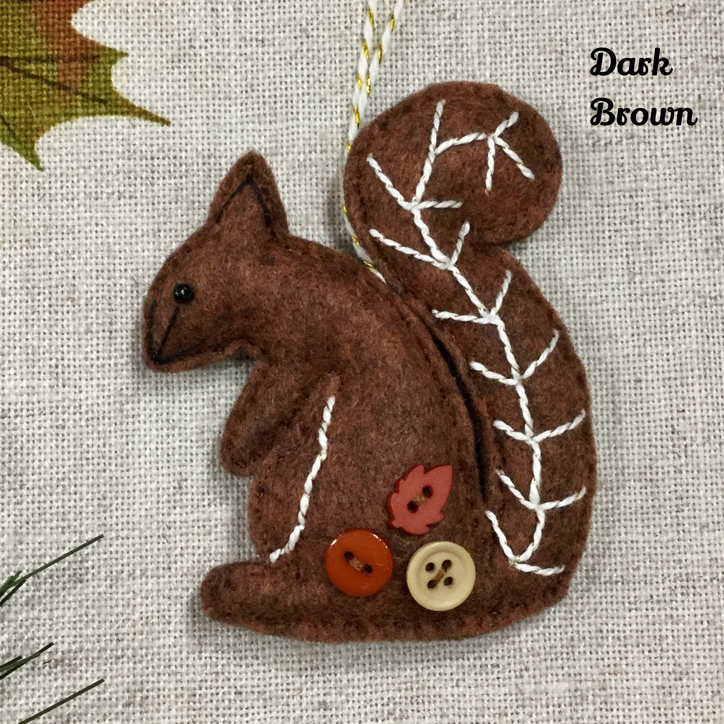 Christmas Squirrel Decoration / Handmade Seasonal Decorations - Etsy