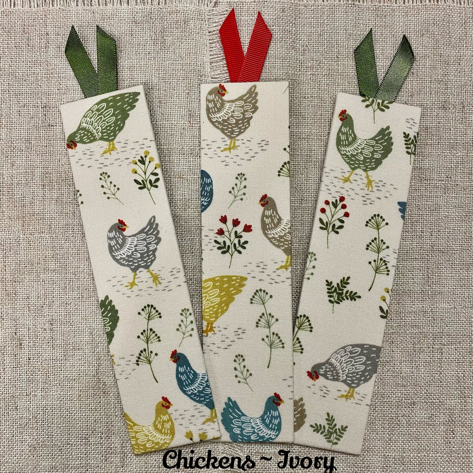 Cottage Garden Bookmarks / Handmade Fabric Bookmarks | Etsy