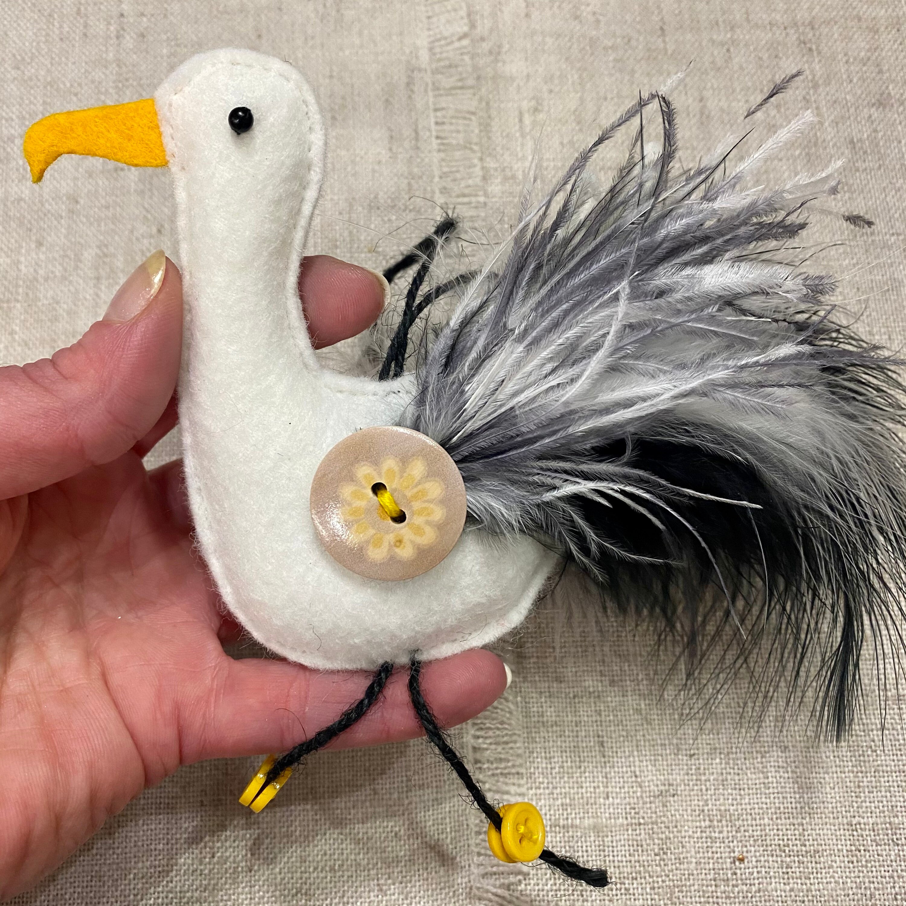 Felt Seagull Christmas Decoration - Etsy UK