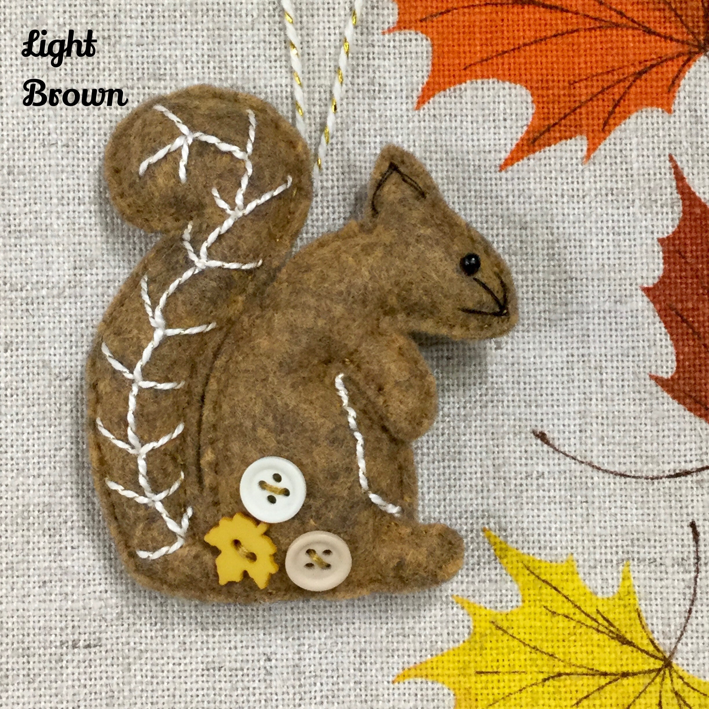 Christmas Squirrel Decoration / Handmade Seasonal Decorations - Etsy