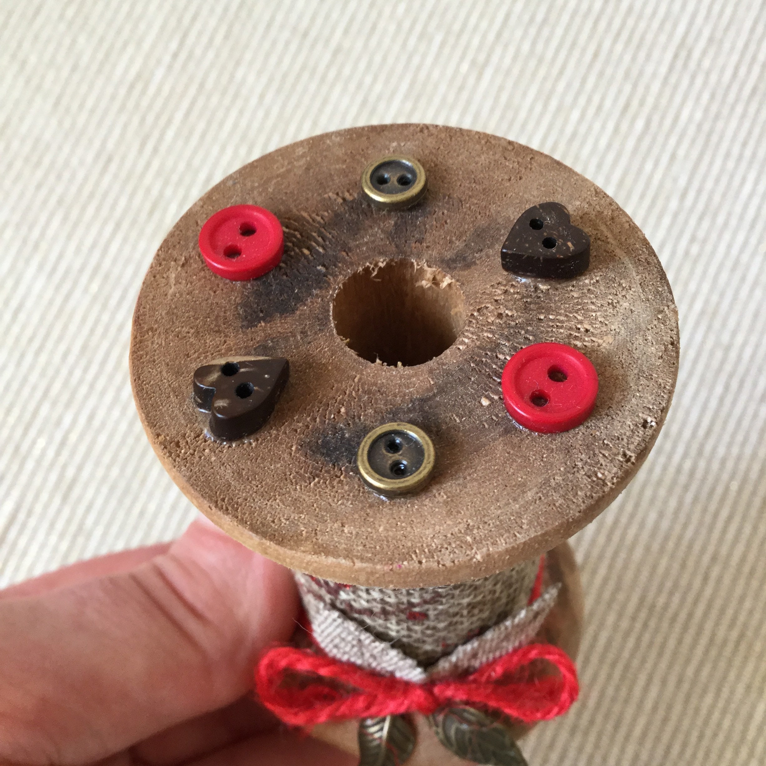 Cotton Reel Scissor Holder With Scissors / Autumn Inspired Design - Etsy