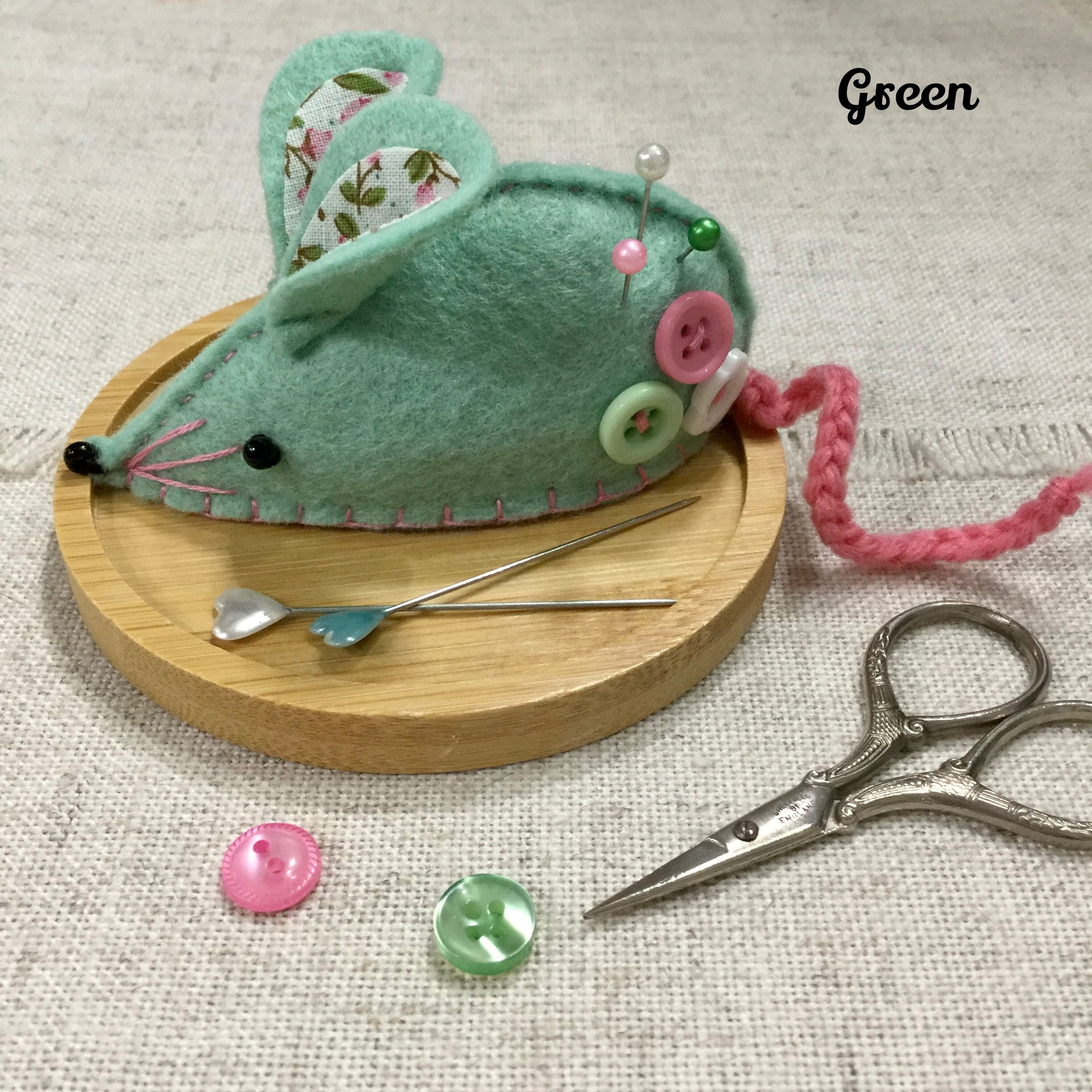 Pin Cushion Mouse / Handmade Pincushion | Etsy UK