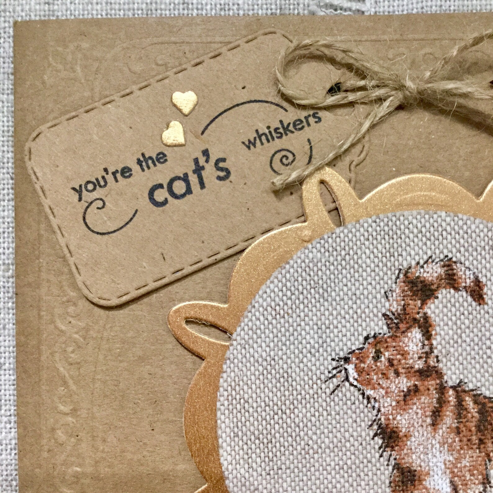 Handmade Cat Birthday Card | Etsy