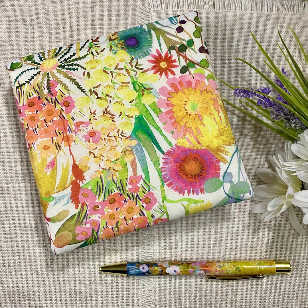 Chunky Note Block / Telephone Pad / Cottage Garden - Etsy