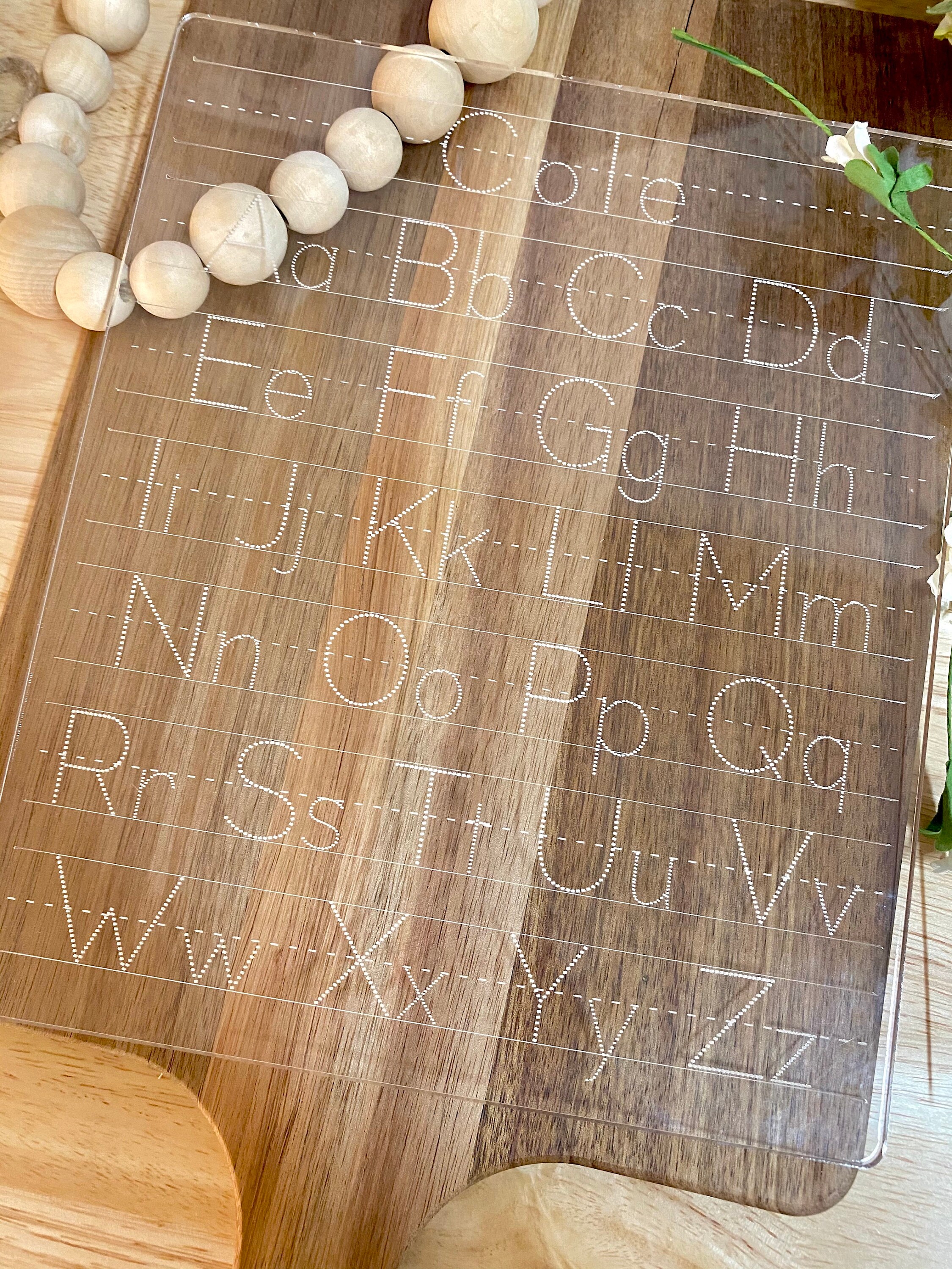 Personalized ABC Tracing Board, Handwriting Practice Board, Homeschool ...