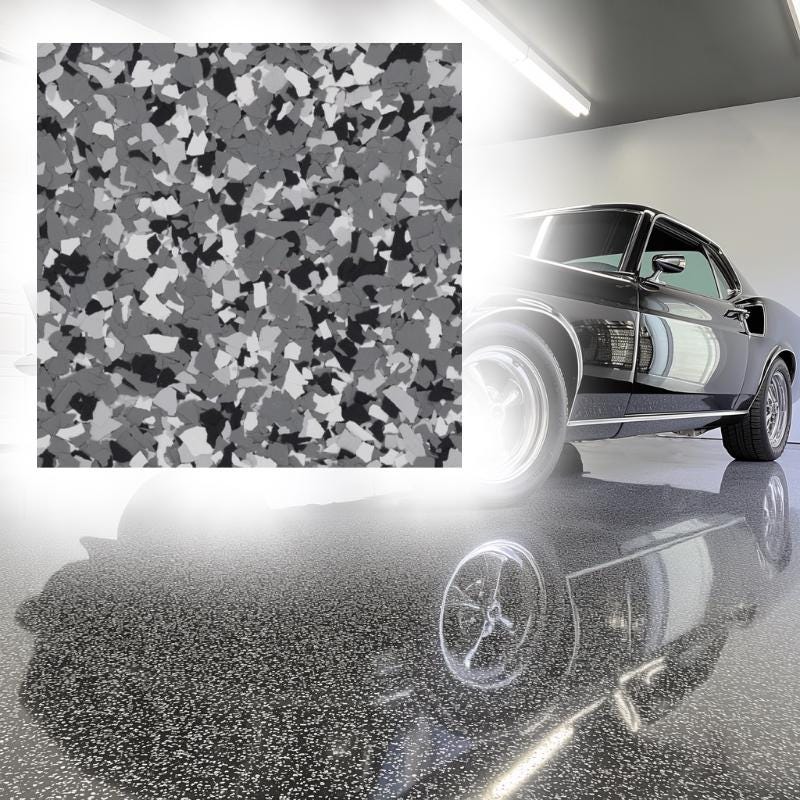 Epoxy Flakes for Garage Floors – 5/20/40 Lb | 12 Decorative Colors ...