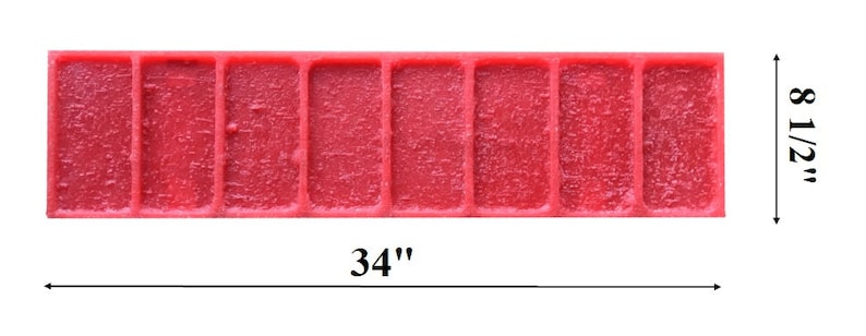Brick Border Concrete Stamp Mold SM 4410 34 X 8.5 - Etsy