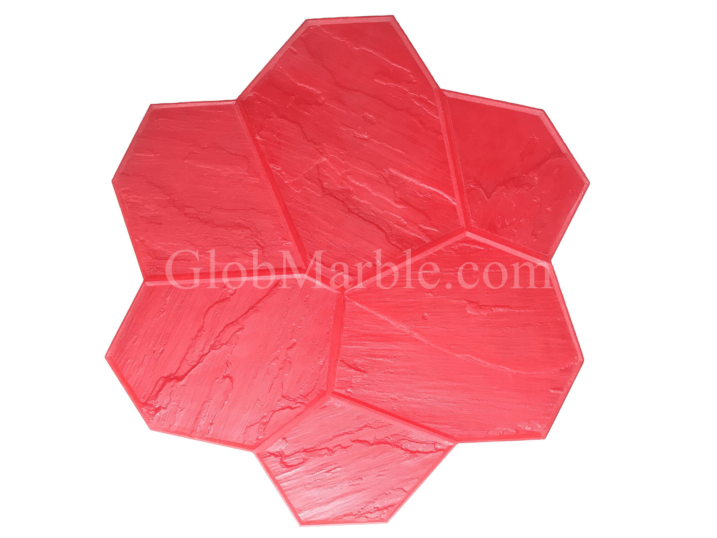 5 Pc Set of Random Stone Stamp Mats. Stamped Concrete Form Set - Etsy