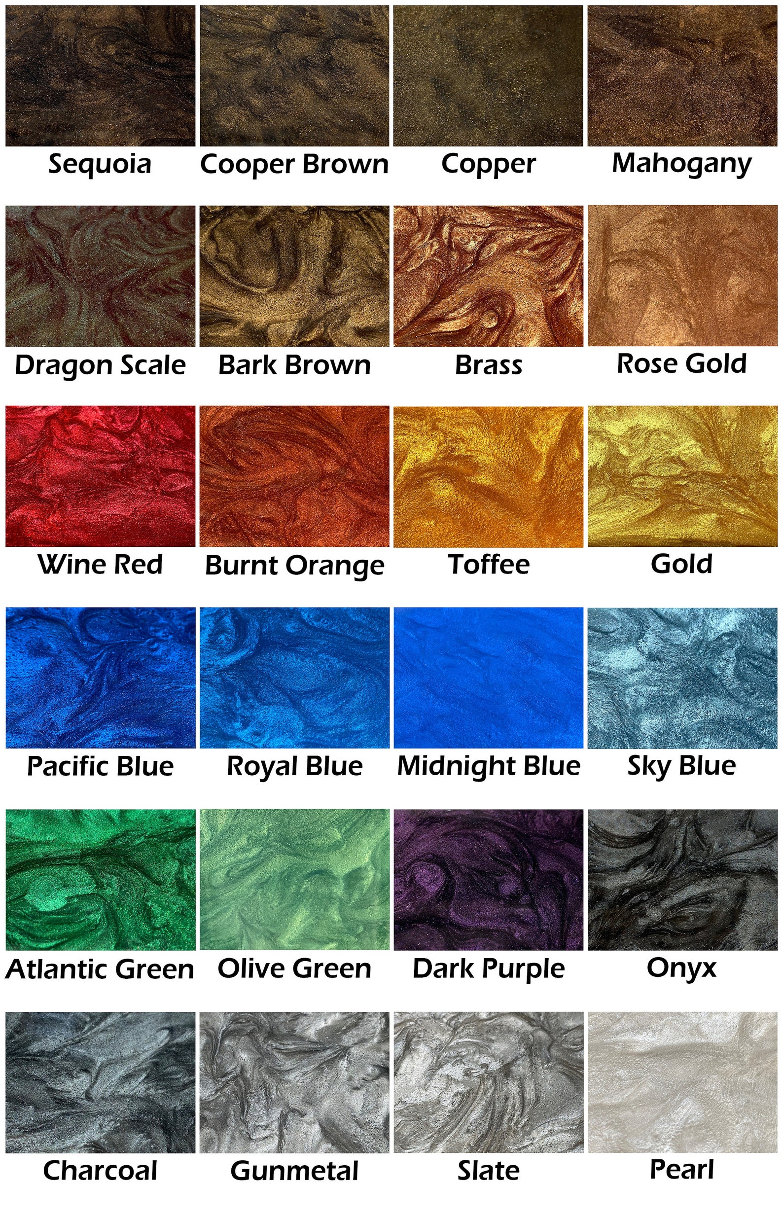 Globmarble. Metallic Epoxy Pigments. 3D Reflective Pigments. Mica ...