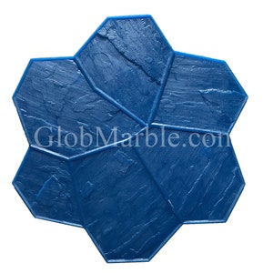 5 Pc Set of Random Stone Stamp Mats. Stamped Concrete Form Set - Etsy