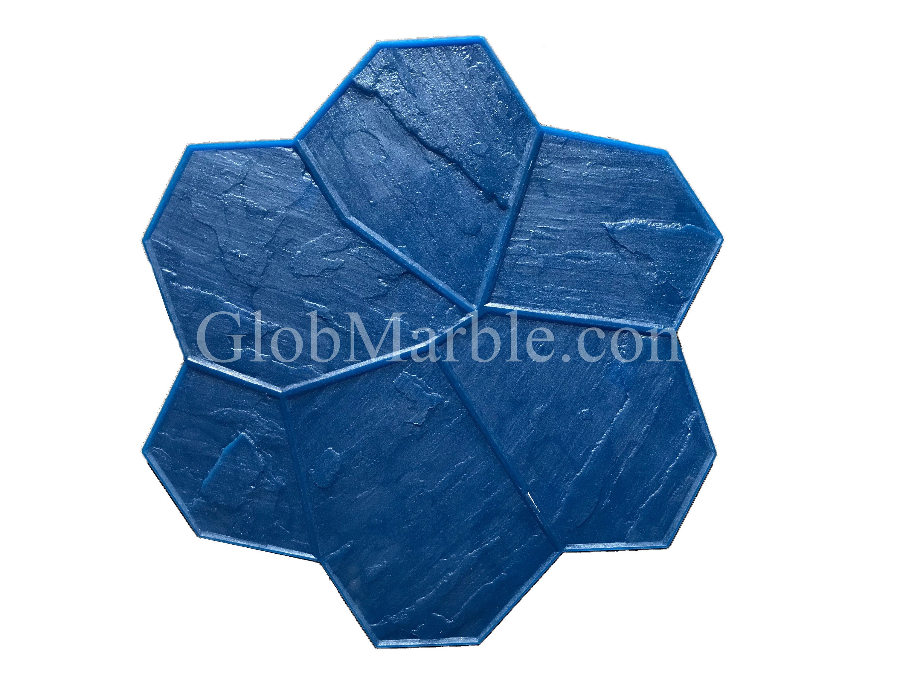 5 Pc Set of Random Stone Stamp Mats. Stamped Concrete Form Set - Etsy