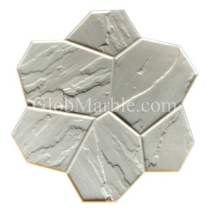 5 Pc Set of Random Stone Stamp Mats. Stamped Concrete Form Set - Etsy