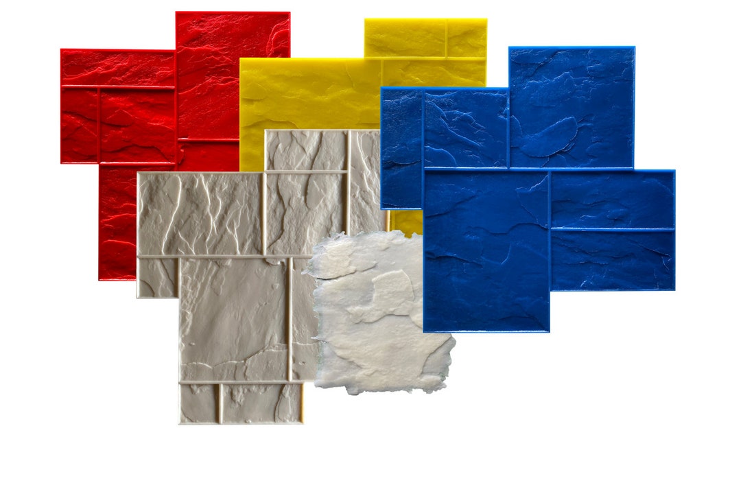 Concrete Grand Ashlar Slate Stamps SM 3300, 36" X 36" - Etsy