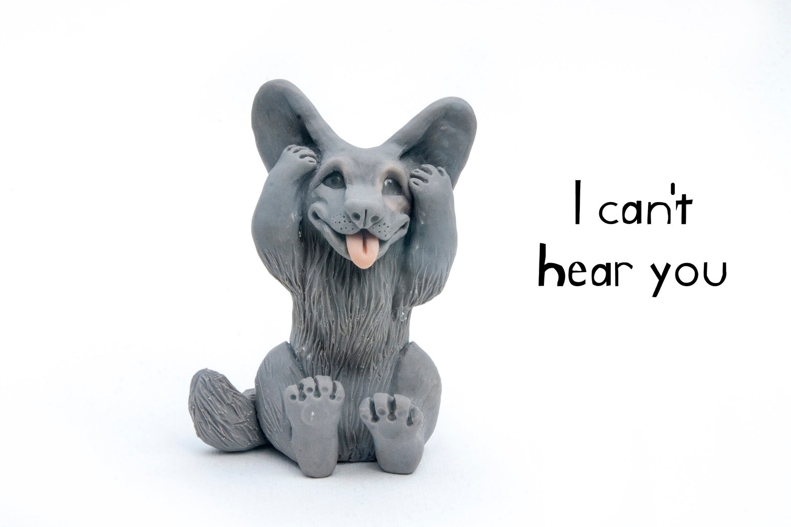 Single Welsh Corgi Figurine, Scuplture - Painted Basing on Photos, 100% ...