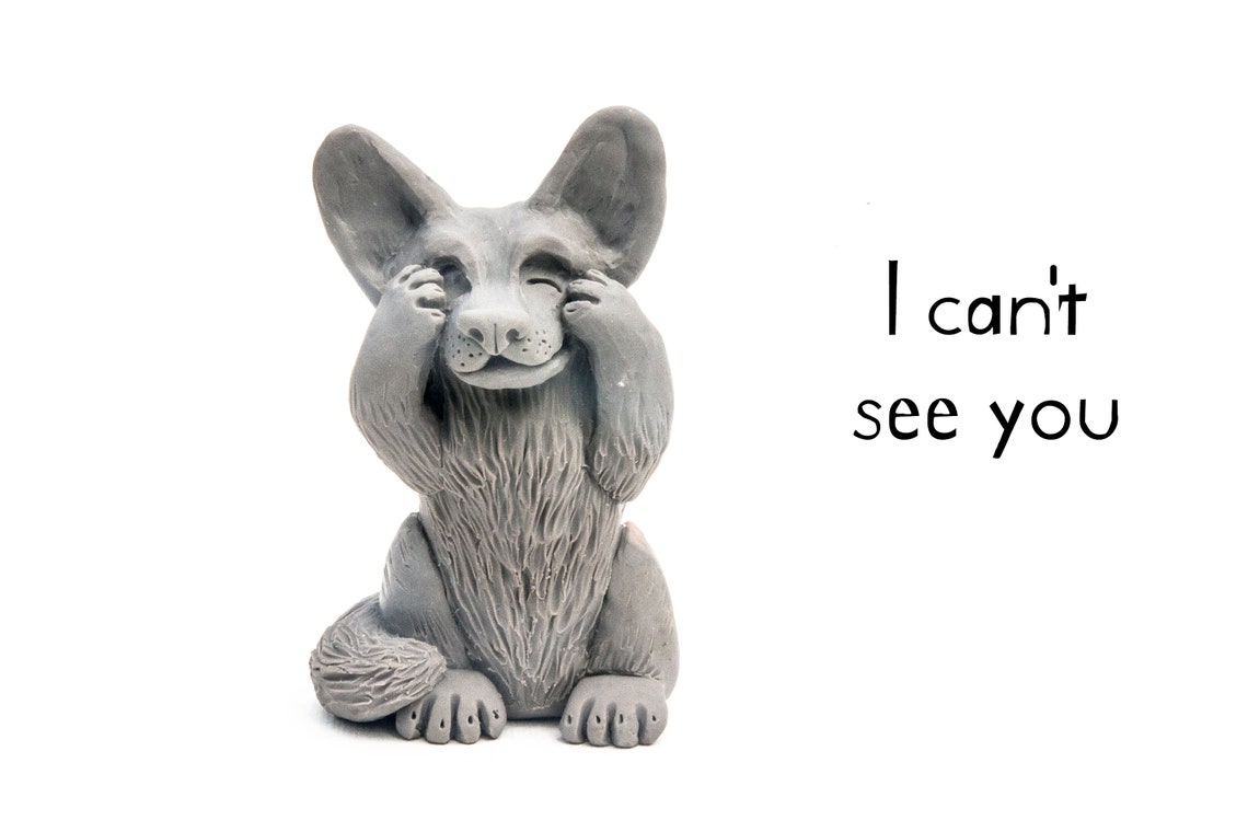 Single Welsh Corgi Figurine, Scuplture Painted Basing on Photos, 100% ...