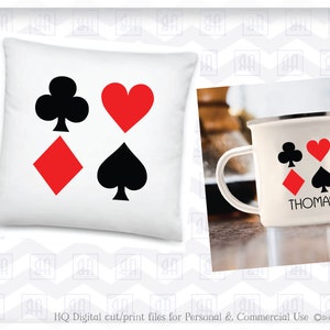 Card Suits Svg - Playing Card SVG - Card Suits SVG File - Silhouette ...