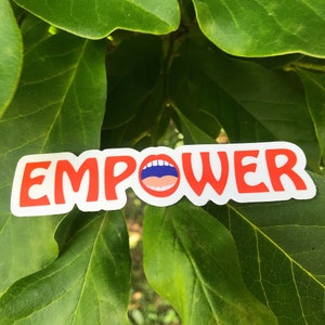 Empower Sticker, Empowered Women Decal, Vintage Style, Feminist Decal ...