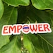 Empower Sticker, Empowered Women Decal, Vintage Style, Feminist Decal ...