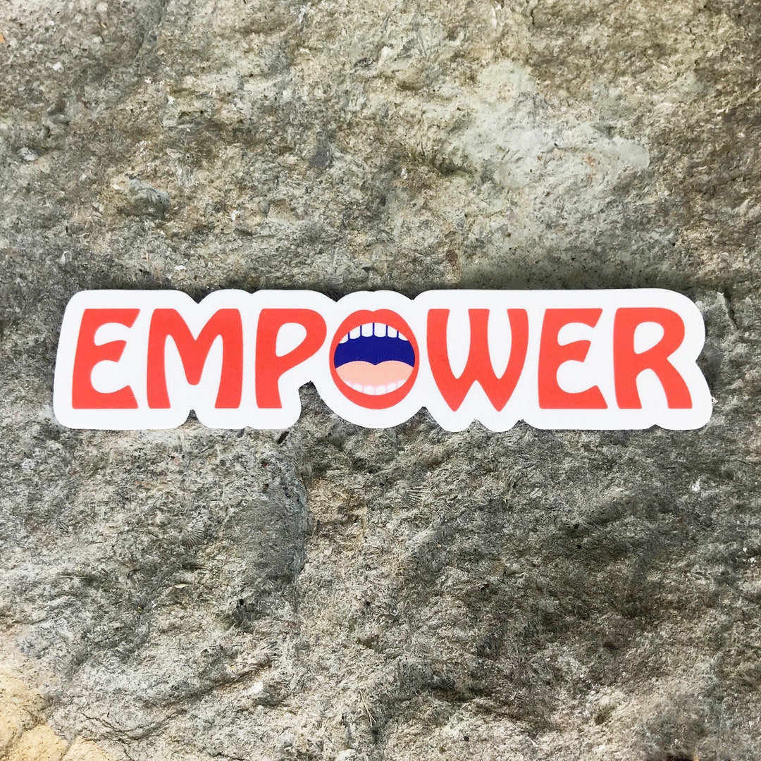 Empower Sticker, Empowered Women Decal, Vintage Style, Feminist Decal ...