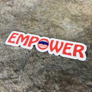 Empower Sticker, Empowered Women Decal, Vintage Style, Feminist Decal ...