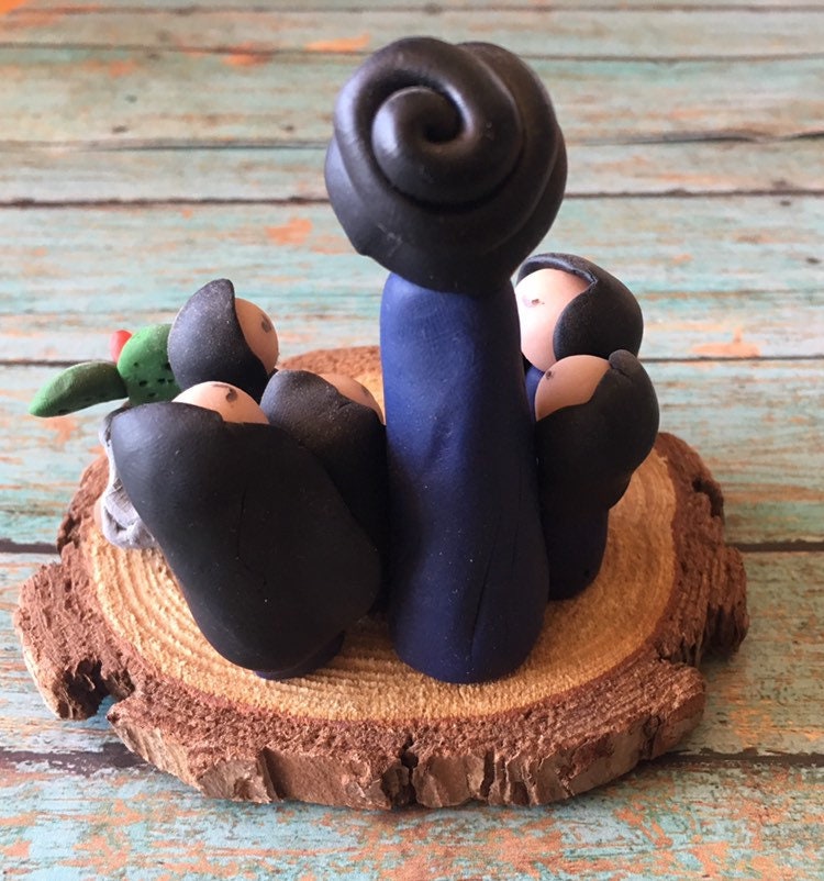 Storyteller Scene in Polymer Clay