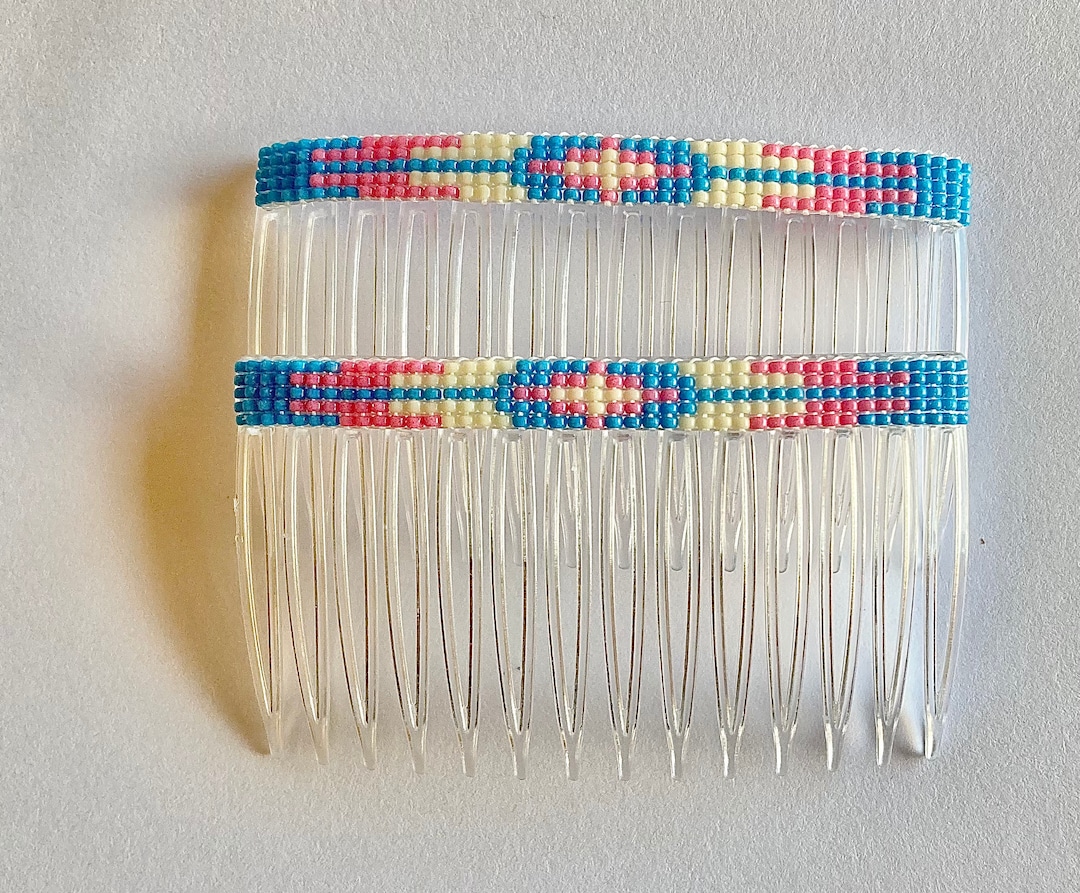 Hair Combs With Loom Beading - Etsy