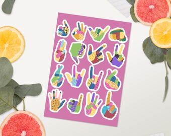 Sign Language Sheet - Etsy