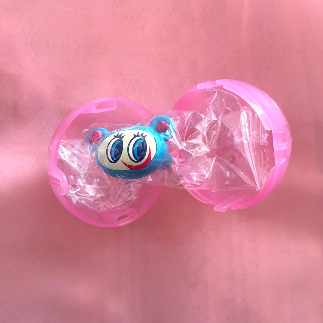2000s Y2k Angel Blue Nakamura-kun Gashapon Pukutto Ring - Etsy