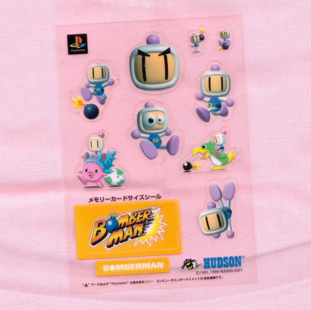 1998 Rare Bomberman Mini Sticker Sheet - Etsy