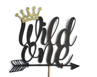 Wild One Cake Topper Arrow Cake Topper Wild One First - Etsy