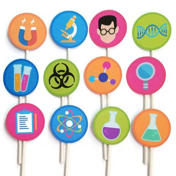 Science Cake Topper - Etsy