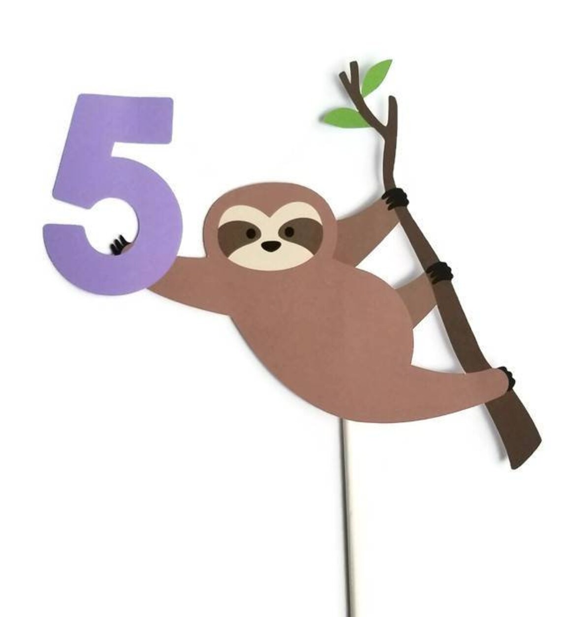 Sloth Cake Topper Sloth Theme Sloth Party Sleepy Sloth - Etsy