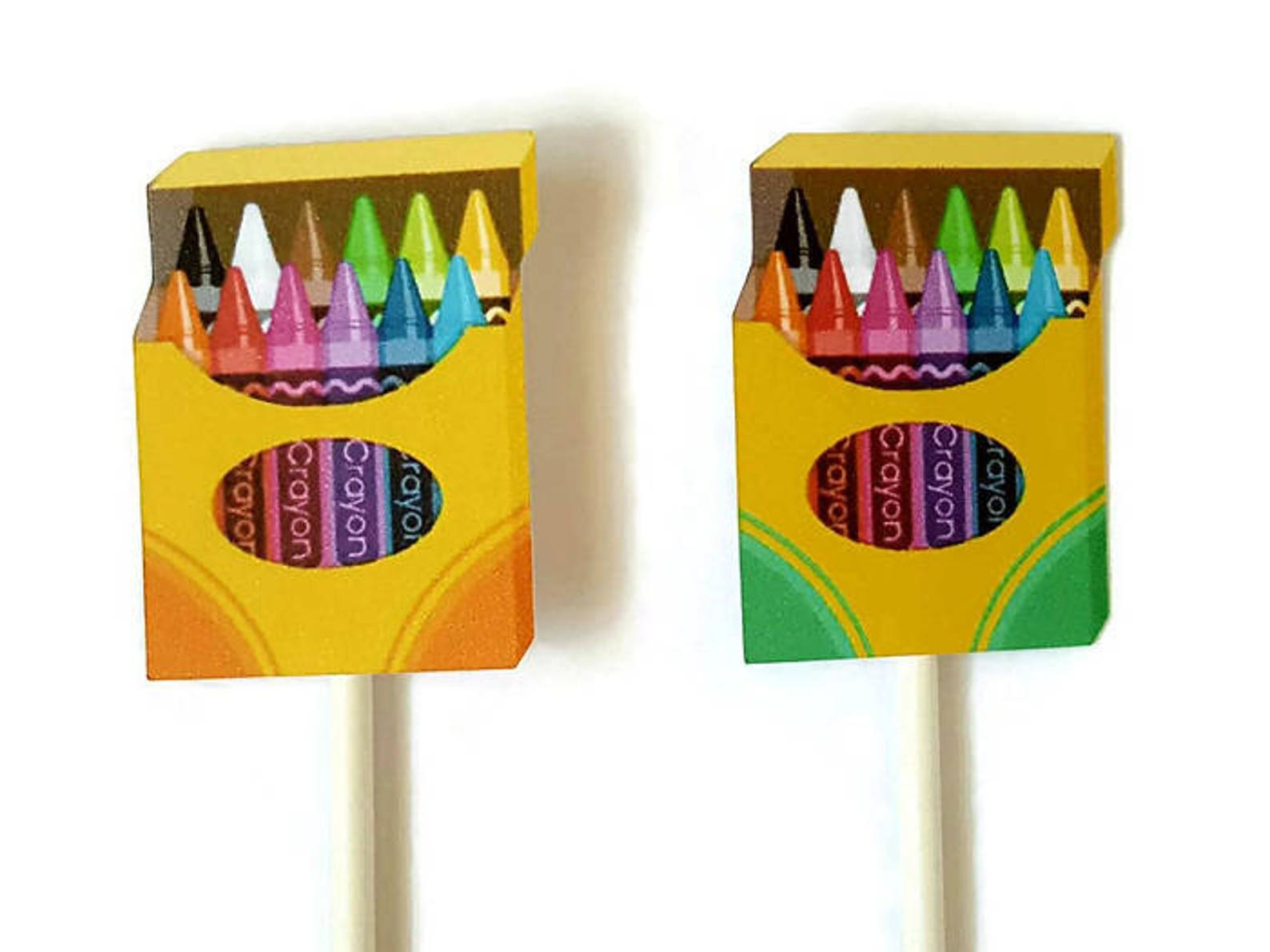 Crayon Cupcake Toppers - Set of 12, Art Party, Art Theme, Little Artist ...