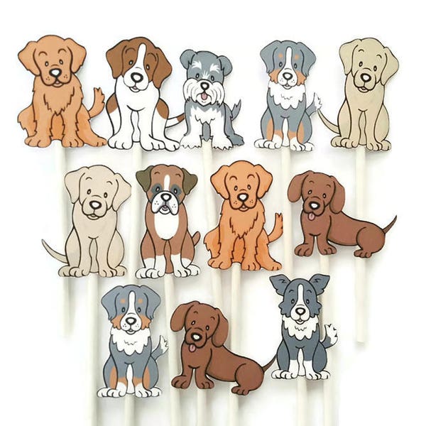 Dog Cake Topper - Etsy
