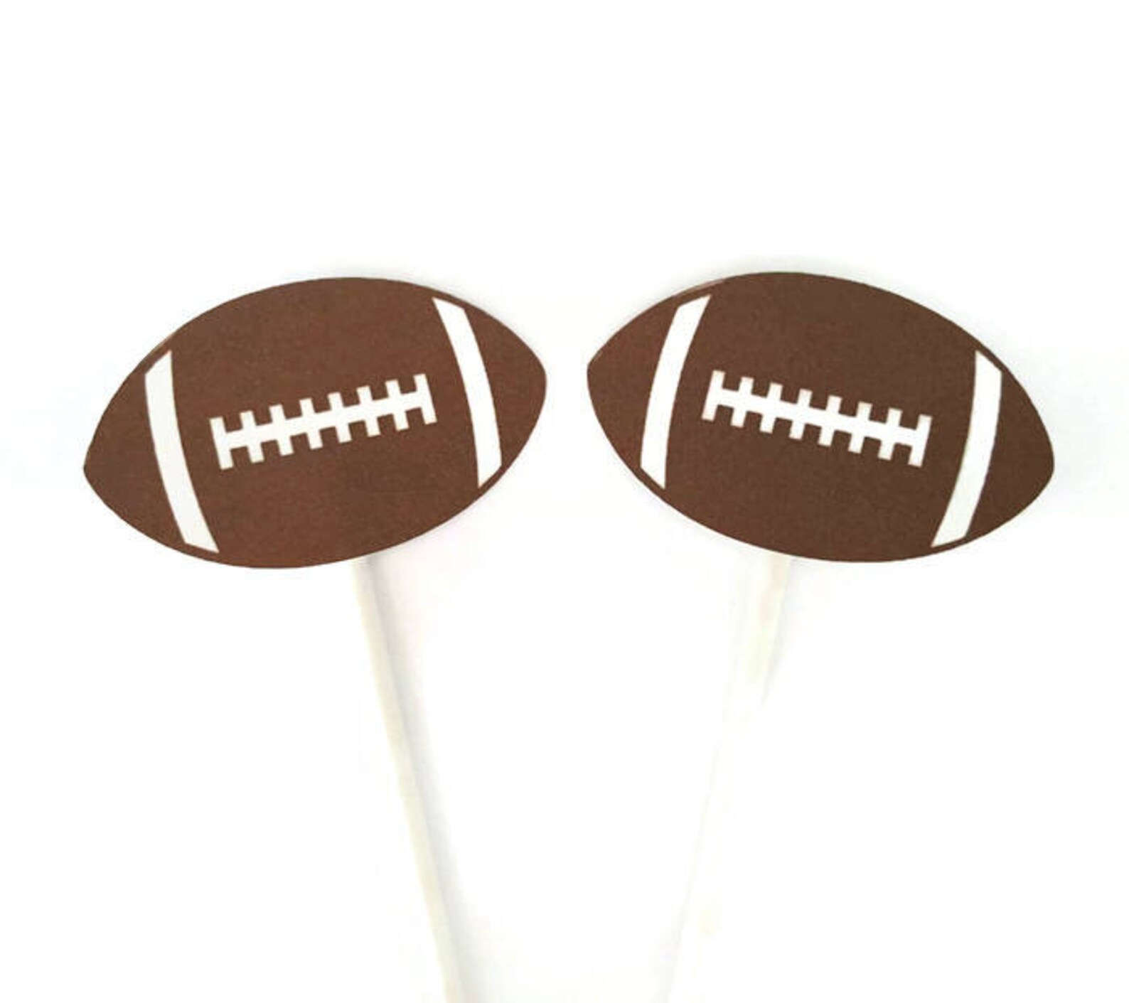 Football Cupcake Toppers Set of 12 Football Theme Party, Cake Toppers ...