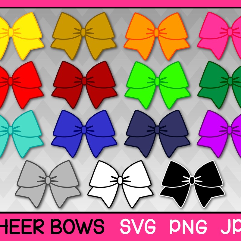 Cheer Bow Svg - Etsy