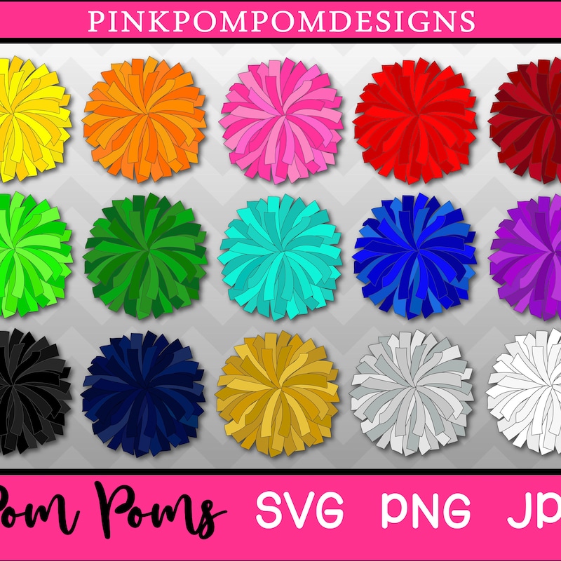 Pom Pom Svg - Etsy