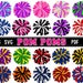 Custom Pom Pom Clipart Set Glitter and Glam Orange Blue and White Pom ...