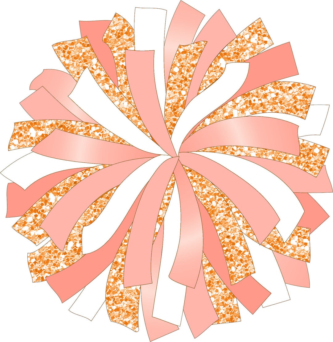 CUSTOM POM - Glitter and Glam Pom Pom Digital Clipart - Light Pink Pom ...