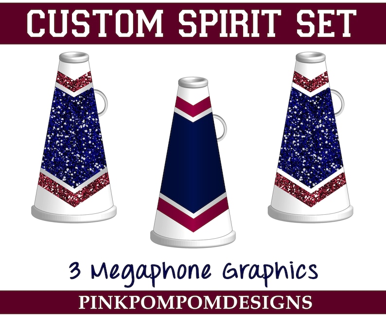 Glitter and Glam Custom Spirit Set Digital Clip Art Graphics ...