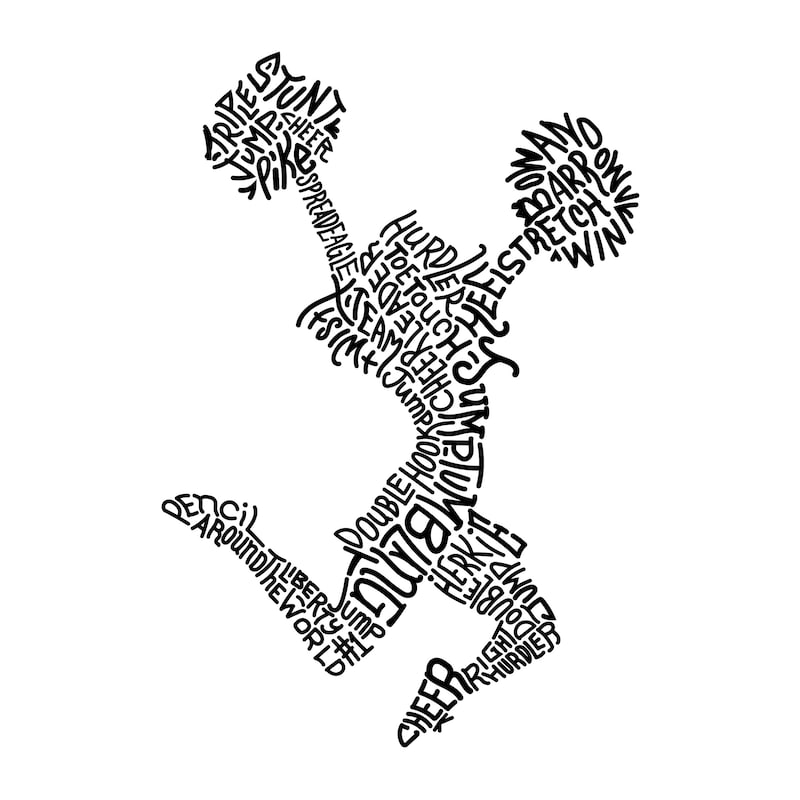 Cheerleader Clip Art - Etsy