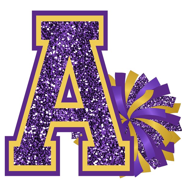 Purple Letter a Png - Etsy